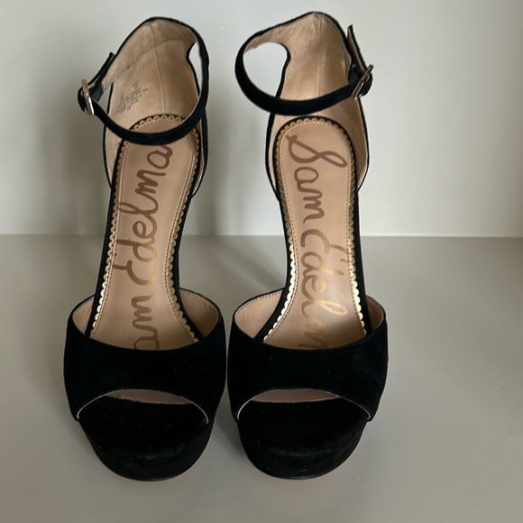 Sam Edelman | Shoes | Sam Edelman Wallace Black Suede High Heel ...
